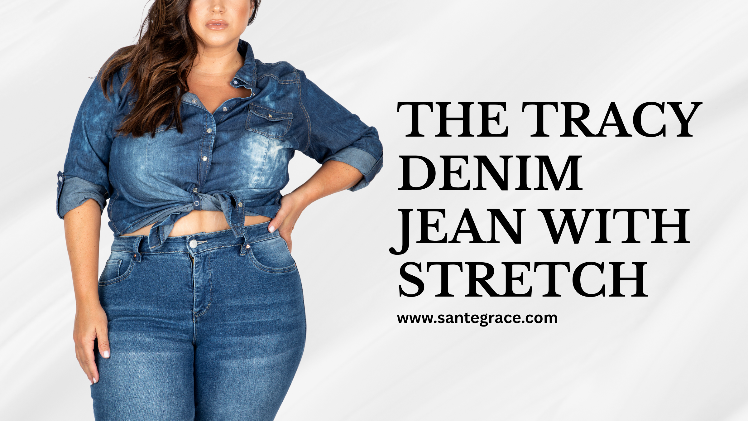 The Tracy Denim Jean — Built to Move Like You Do – Sante Grace
