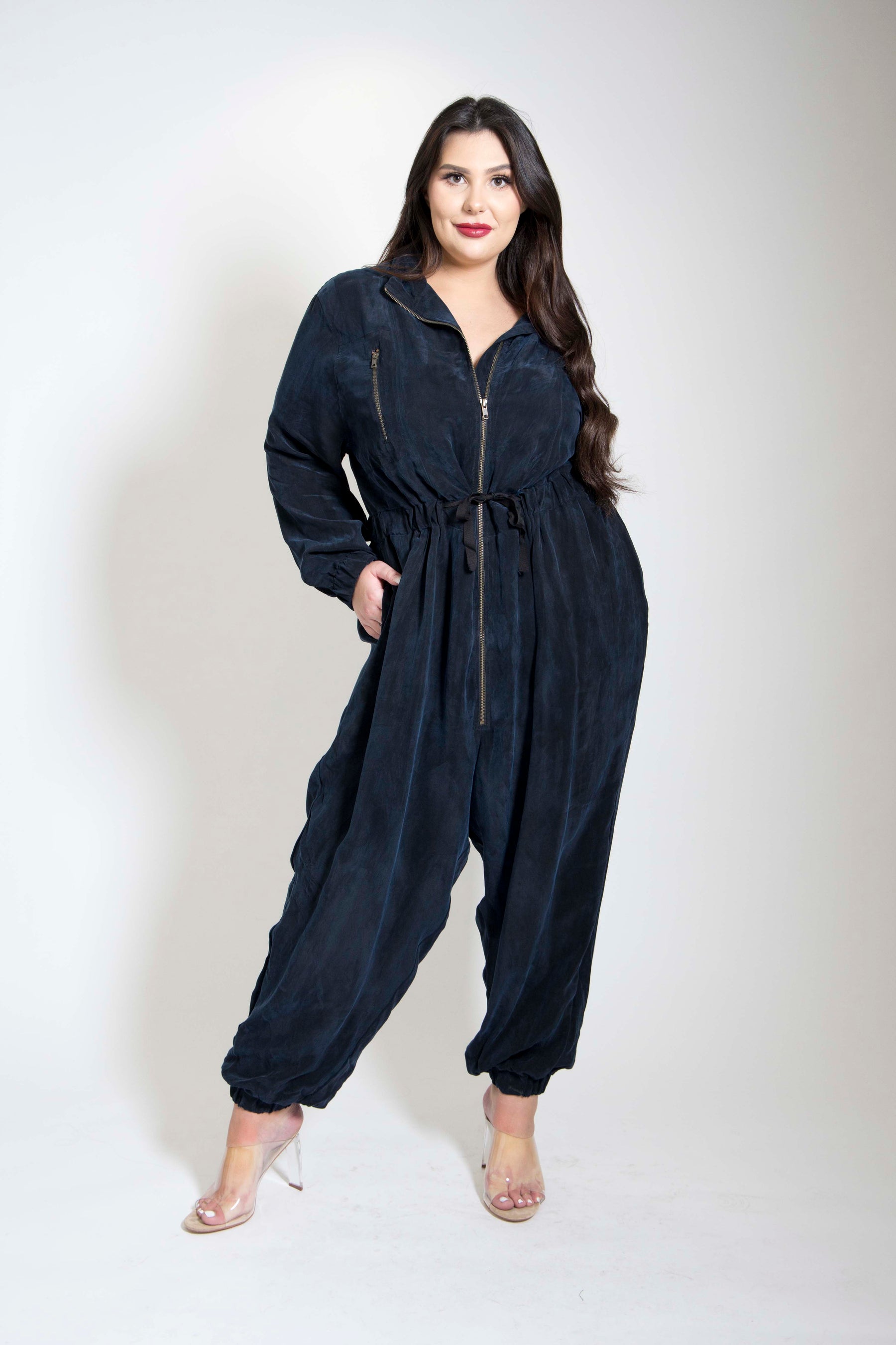 Shop Luxury Plus Size Flight Suit Jumpsuit – Sante Grace